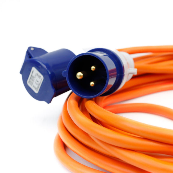 16 Amp Caravan Camping Mains Lead - 25 Metre (2.5mm Core)