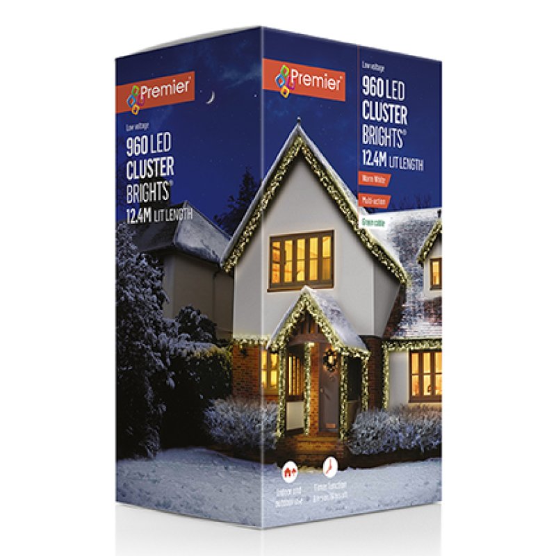 Premier 960 Warm White LED Cluster Lights - Multi-Action - Towsure