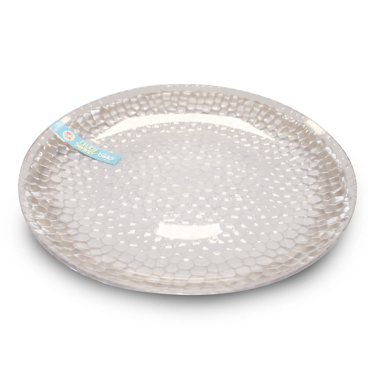 Large Clear Dimple Plastic Plate - Towsure