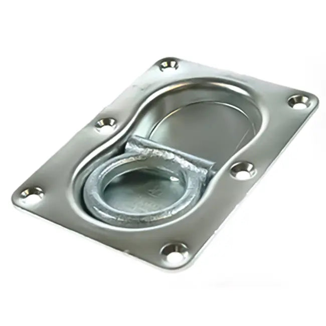 Double Recessed Lashing Ring Plate | 1000kg Capacity | Trailer Parts