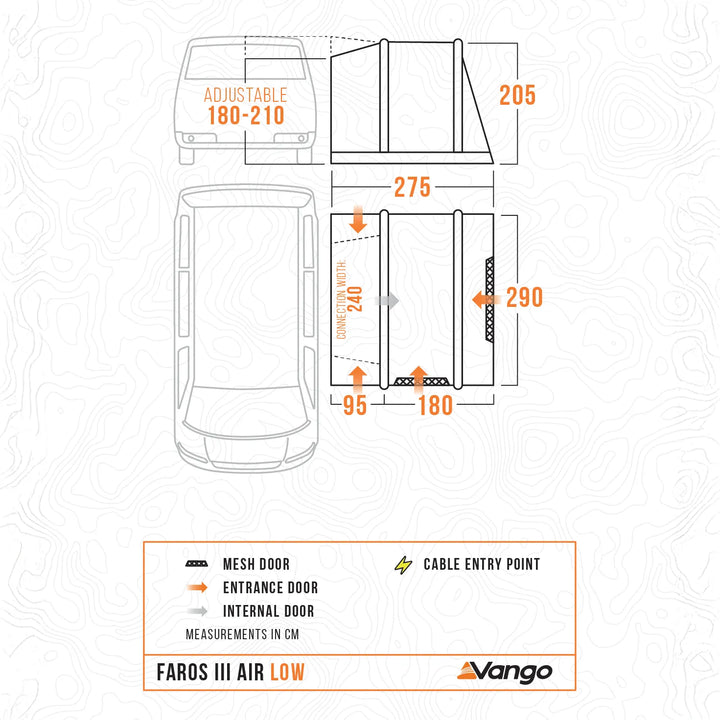 Vango Faros 3 Air Low Driveaway Awning 2026 | Towsure