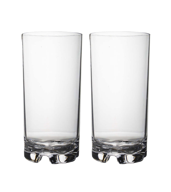 Gimex Solid Line Long Drink Acrylic Glass 570ml - Set of 2 - Towsure
