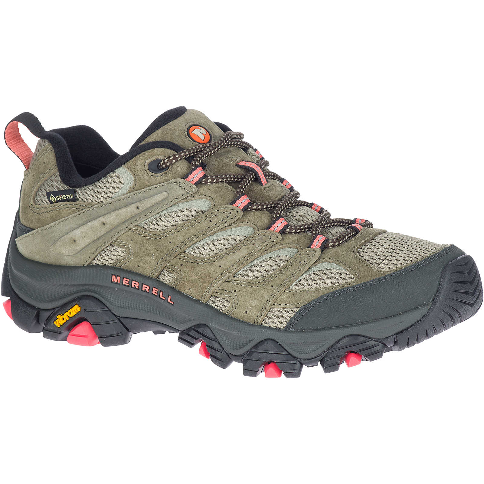 Merrell Moab 3 Women's GoreTex Walking Shoes - Olive - Towsure