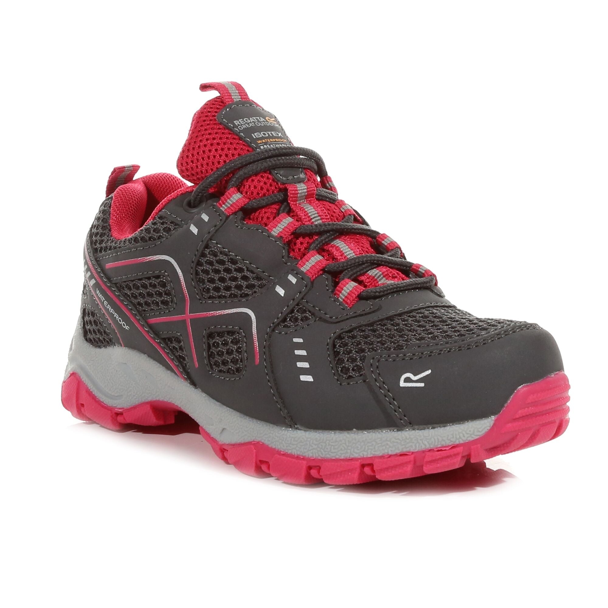 Regatta Vendeavour Children's Walking Shoes - Granite/Pink - Towsure