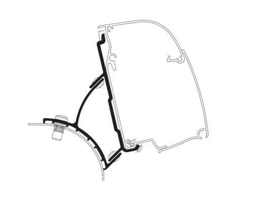 Thule 4200 Adaptor Brackets - VWT5/T6/T6.1 RHD FIXED - Towsure