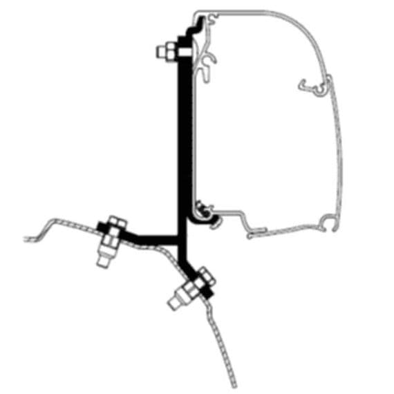 Thule 4200 Adaptor Brackets - Ford Transit Custom / Tourneo RHD - Towsure