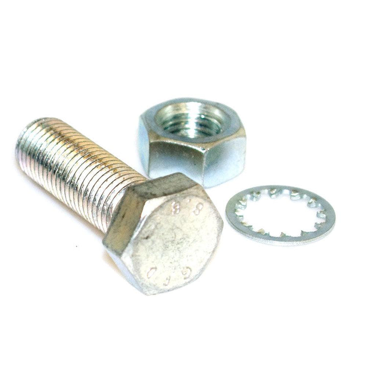 M16 x 50 Bolt with Nut and Shakeproof Washer - Pair