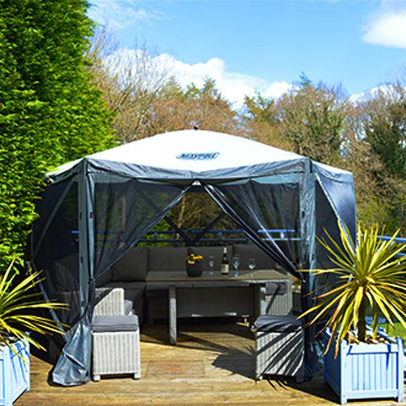 Maypole Pop Up Screen House, Instant Gazebo Tent - 6 Sided