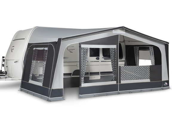 Dorema Monza XL300 Caravan Awning - Charcoal/Grey - Towsure
