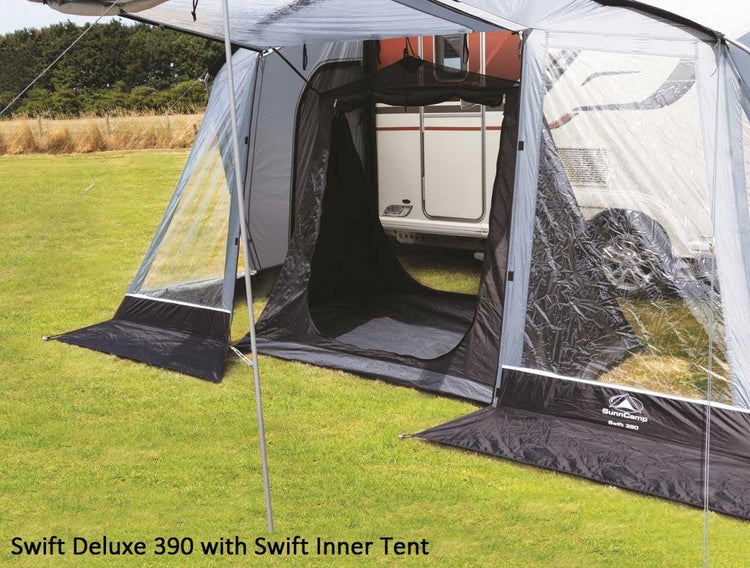 SunnCamp Swift Deluxe SC 390 Caravan Awning - Towsure