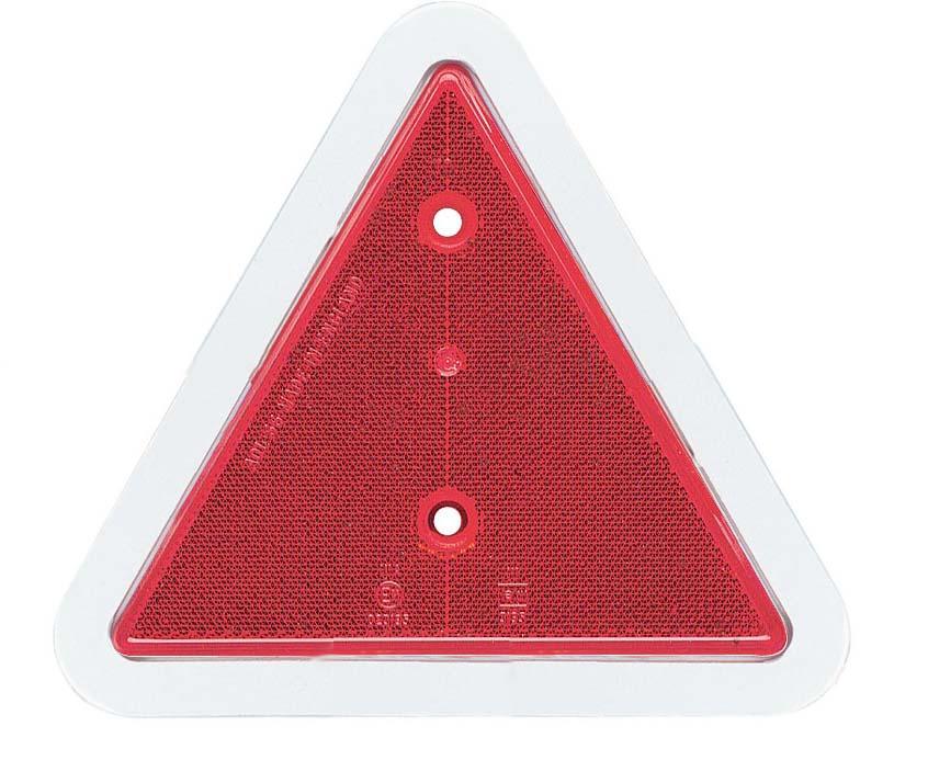 Trailer Rear Reflector Triangle - White Border – Towsure