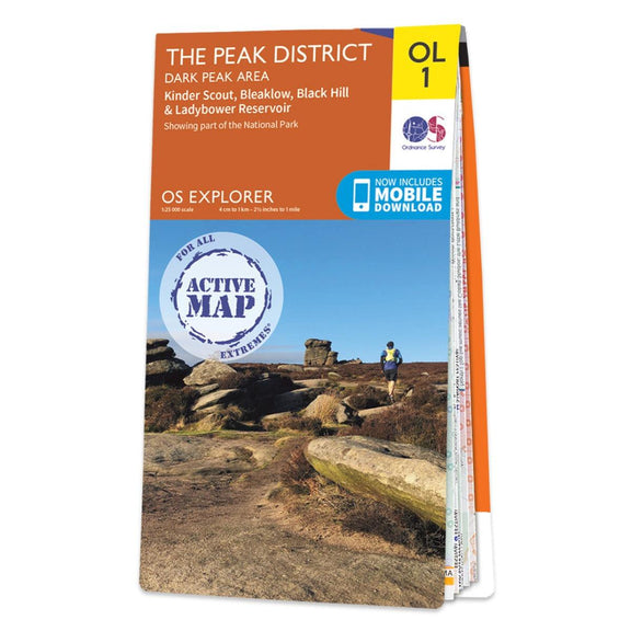 Waterproof OS Map OL1 - The Peak District: Dark Peak Area - Towsure
